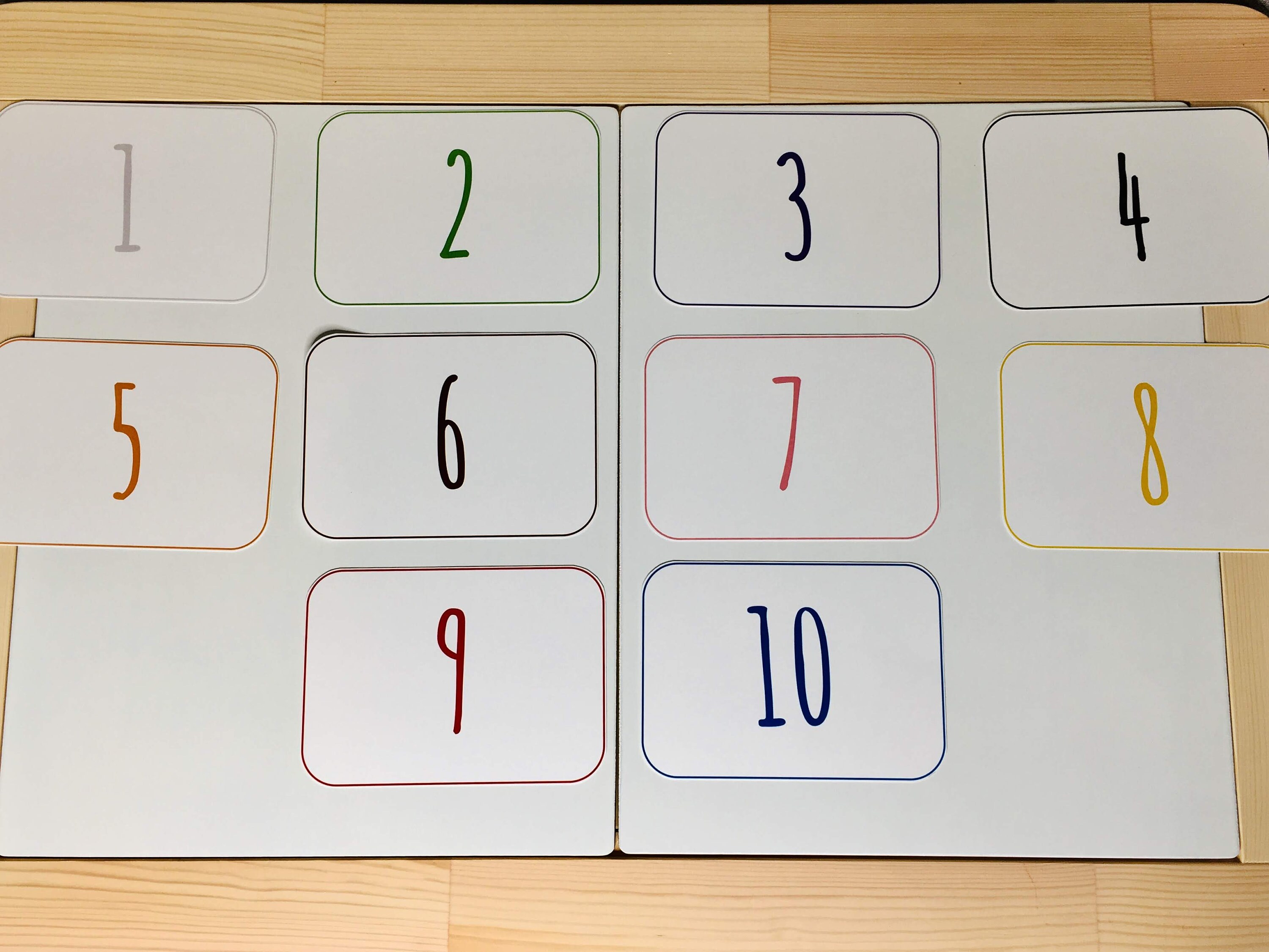 Colors & Numbers Toddler Card Set Coloring Sheets Digital Download - Etsy