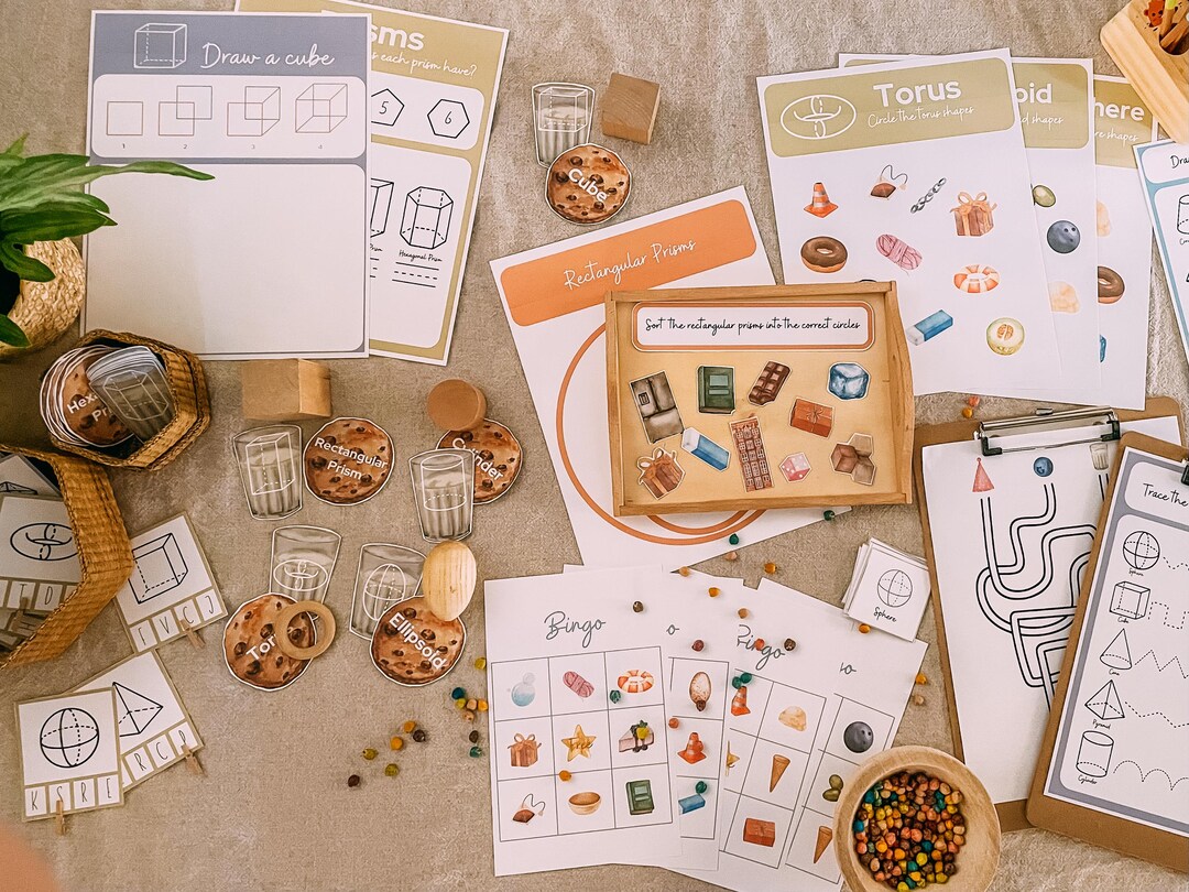 3D Shapes Mini Unit Three Dimensional Shapes Math Activities ...