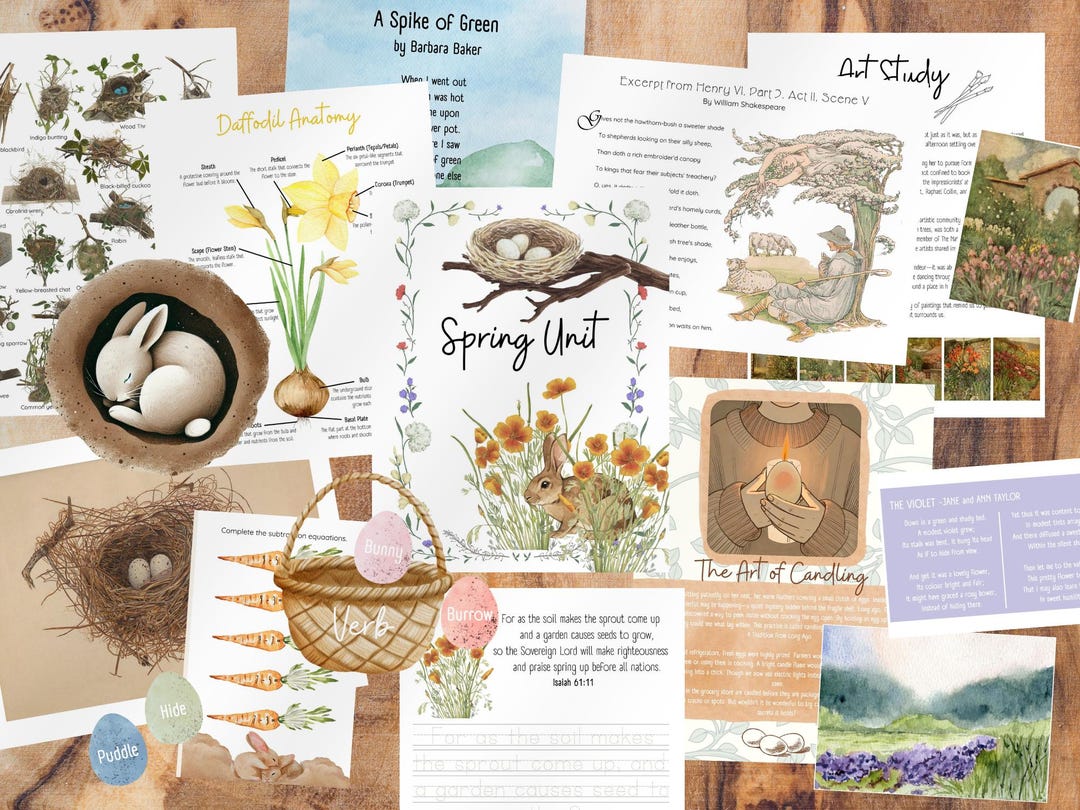 SPRING Unit Nature Study | Charlotte Mason Copy Work | Waldorf ...