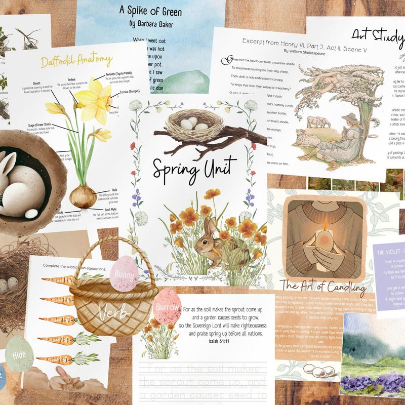 Spring Unit Study - Etsy