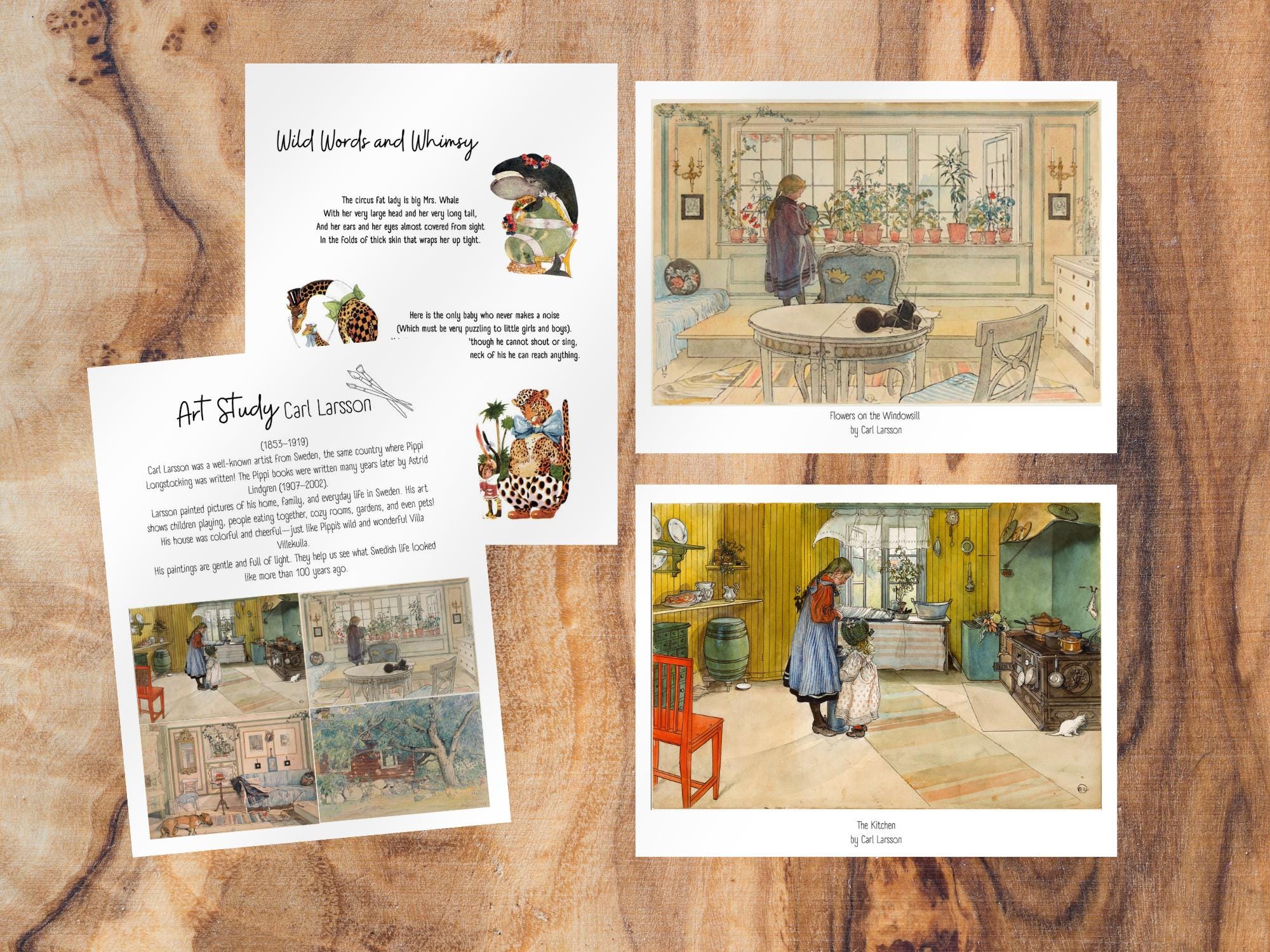Pippi Longstocking Mini Unit Living Book Companion Study | Charlotte ...