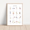 Kids Yoga Stretches Poster Digital Download Handmade Mantra Affirmation ...