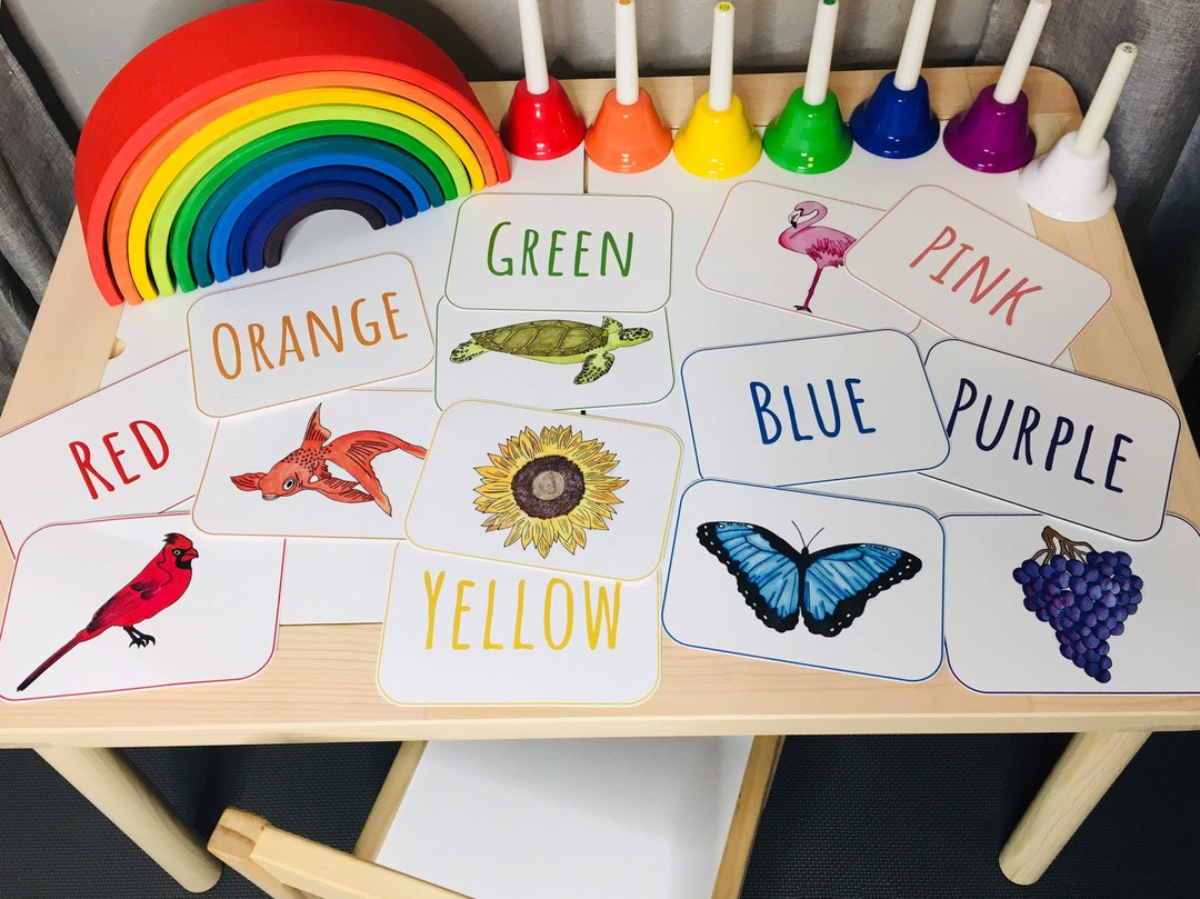 Colors & Numbers Toddler Card Set Coloring Sheets Digital Download - Etsy