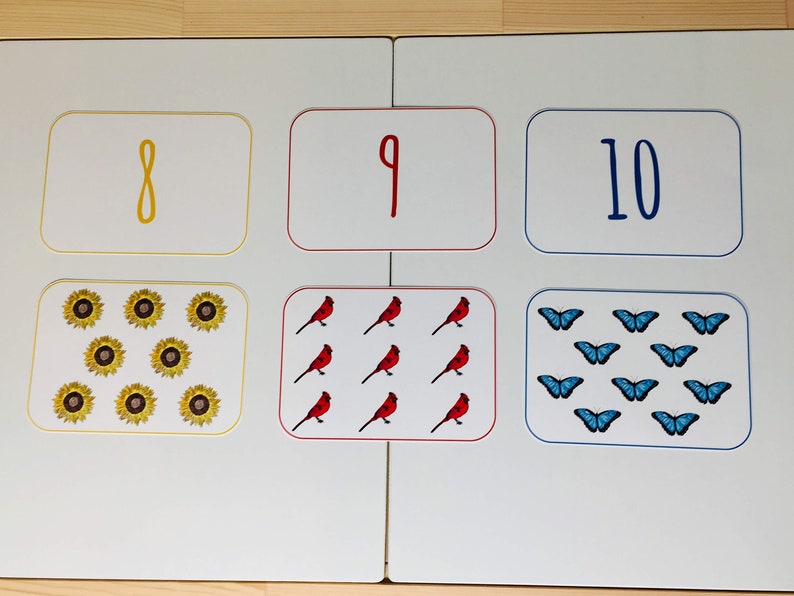 Colors & Numbers Toddler Card Set Coloring Sheets Digital Download - Etsy