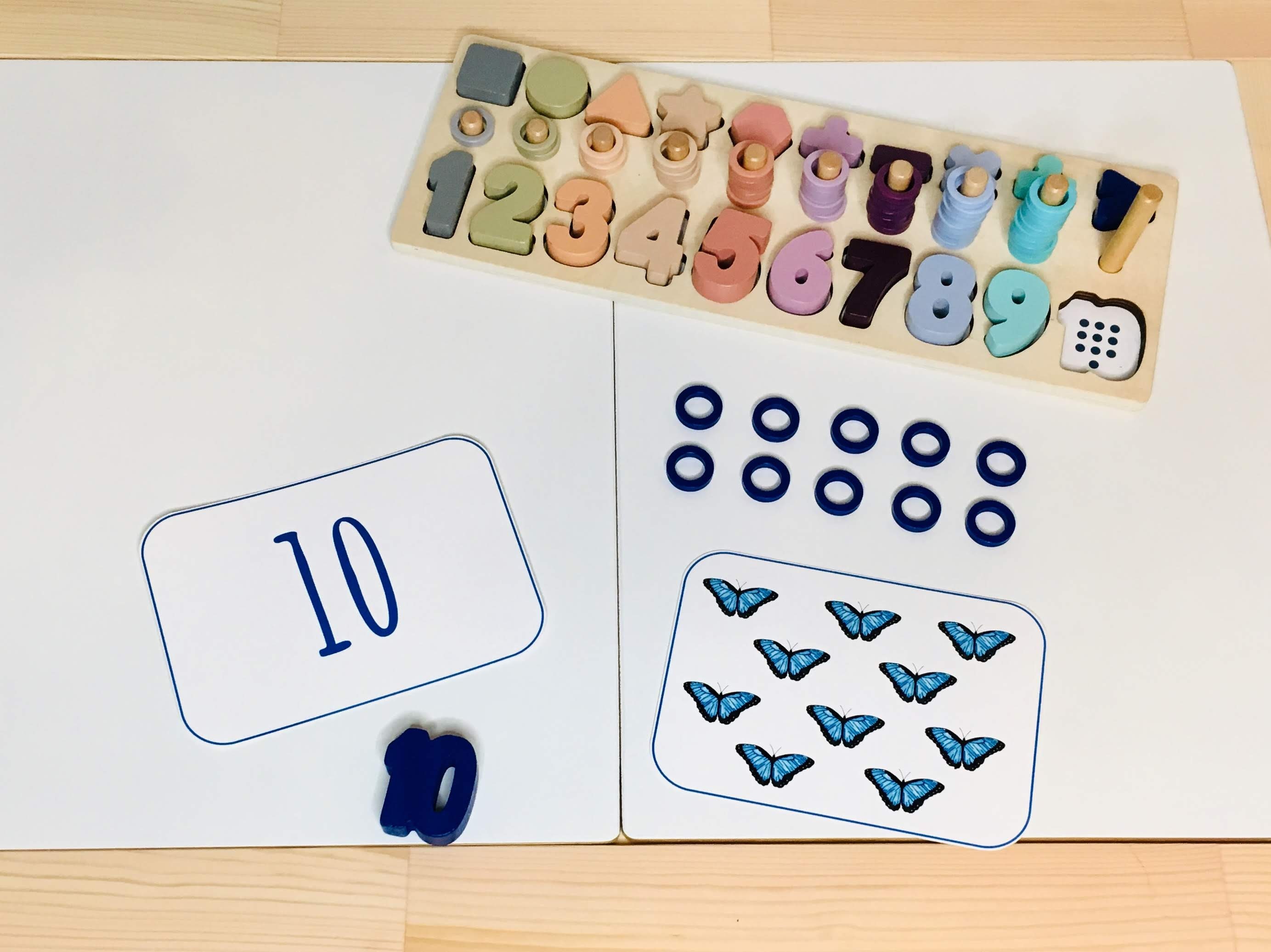 Colors & Numbers Toddler Card Set Coloring Sheets Digital | Etsy