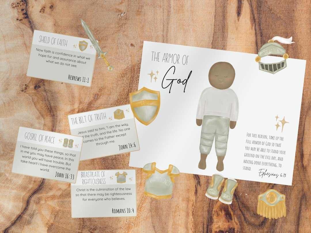 Armor of God Printable Activity, Bible Lesson, Ephesians, Sword of the ...