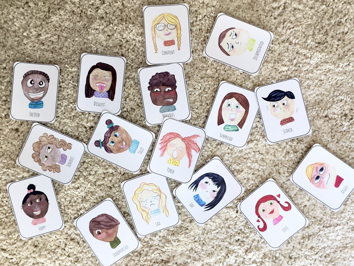 Feelings Card Set Digital Download - Etsy