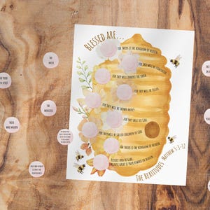 Beatitudes Kids Activity, Printable Bible Verse Game, Bible Study for ...