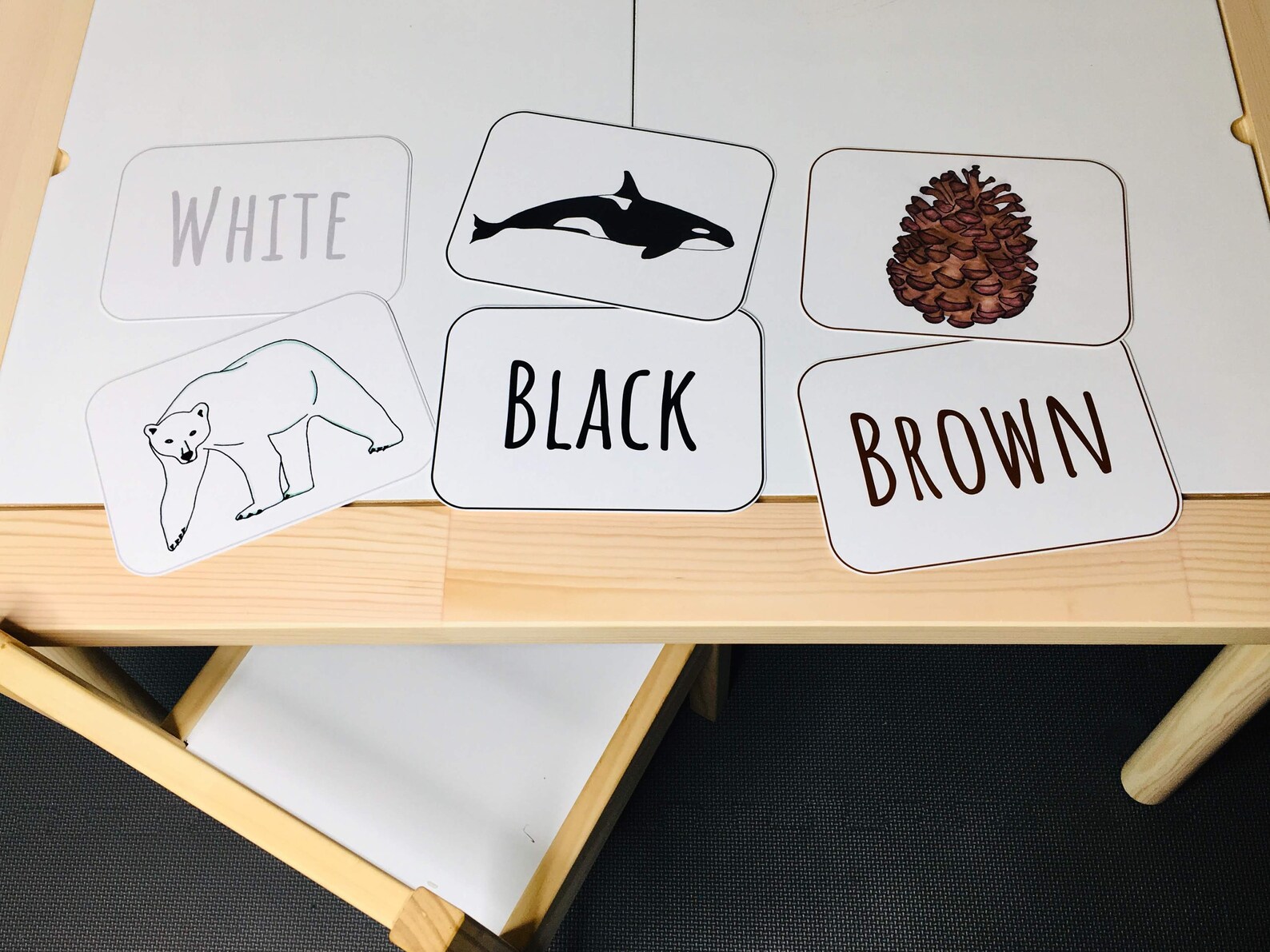 Colors & Numbers Toddler Card Set Coloring Sheets Digital Download - Etsy