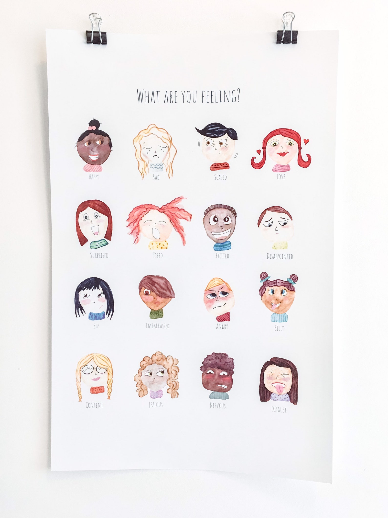 Feelings Poster & Card Set Bundle Digital Download - Etsy
