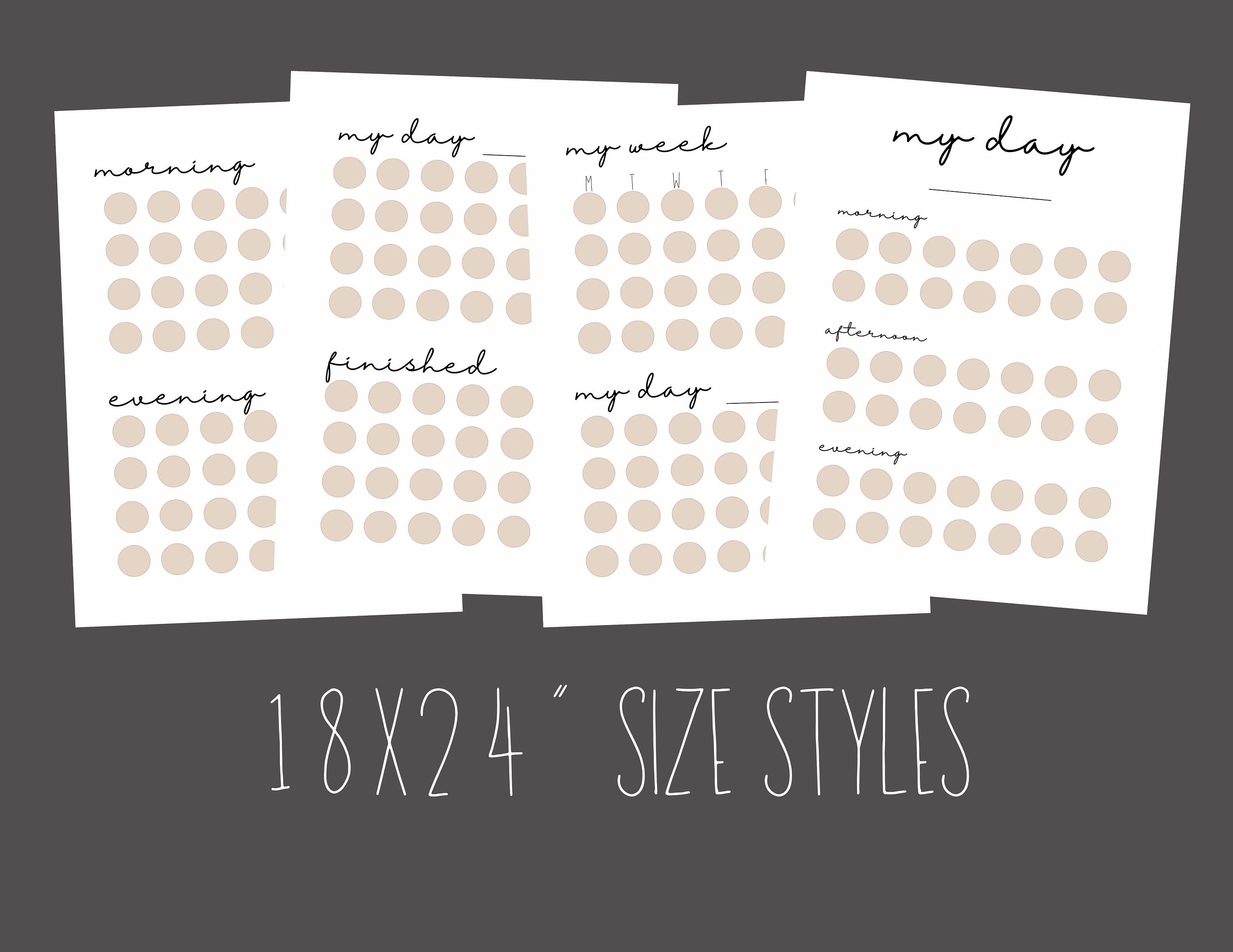 Visual Calendar Toddler Routine Chart Daily Responsibilities Kids ...