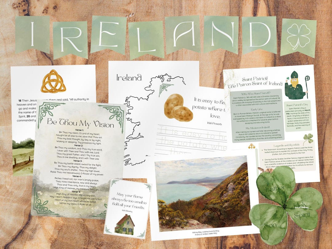 Ireland World Study Unit | St. Patrick’s Day, Geography, Copywork ...