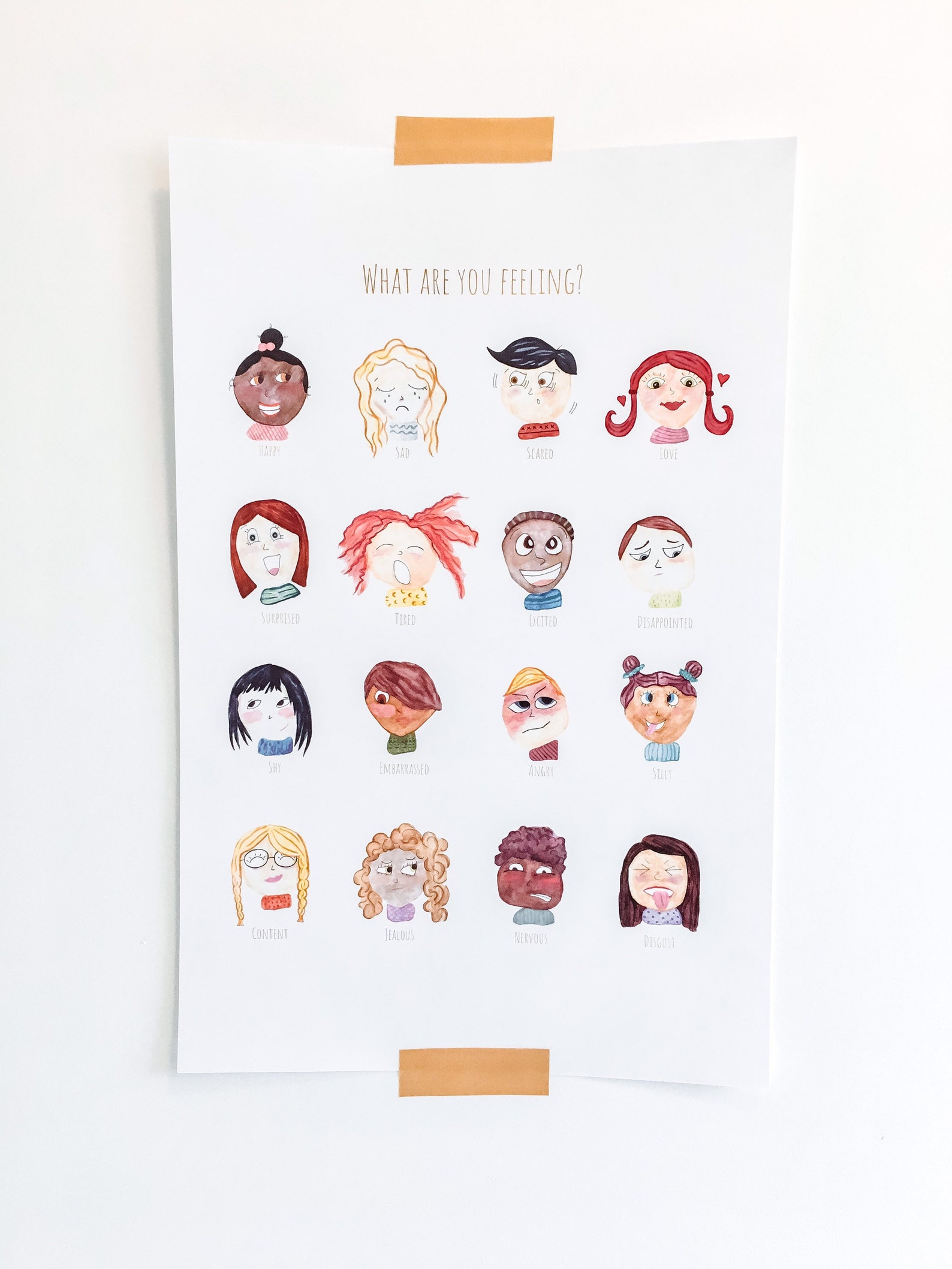 Feelings Poster & Card Set Bundle Digital Download - Etsy