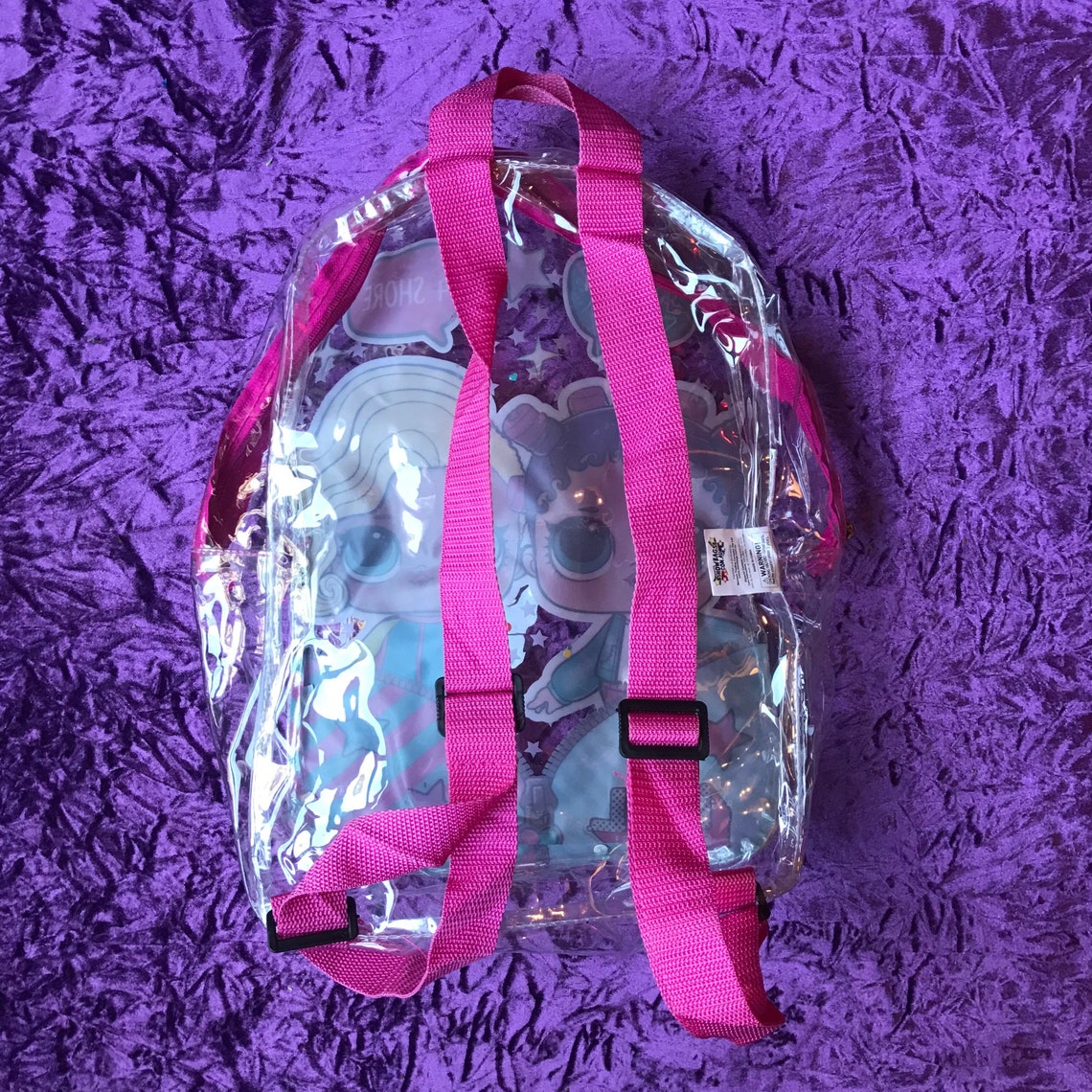 Ultra cute Y2K transparent bubble graphic backpack that reads | Etsy