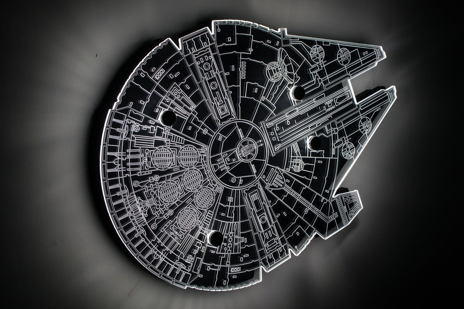 Millennium Falcon Vector DXF SVG PDF for Cnc Glowforge Cricut - Etsy