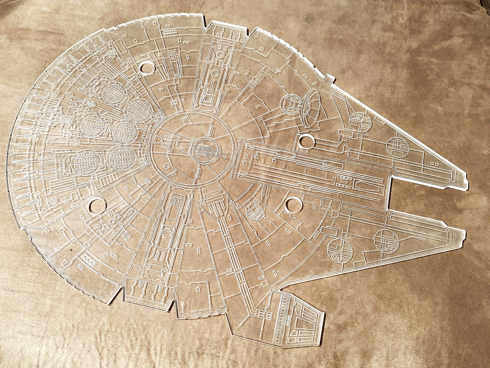 Halcón Milenario Vector DXF SVG PDF para CnC Glowforge Cricut - Etsy México