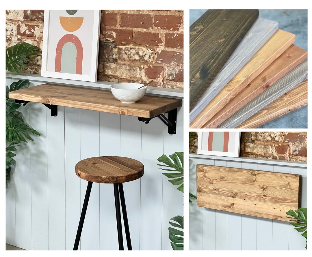 LOTA // Folding Breakfast Bar Table and Stools - Etsy UK