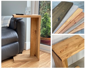Scandinav Style C Laptop Desk, Living Room Sofa Side Table, C Shaped ...