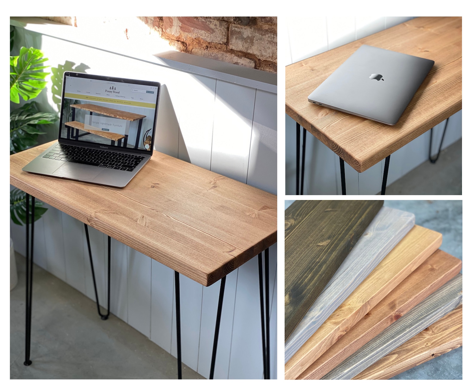 DIY // Solid Pine Desk Table Top Only - Quick Two Week Turnaround ...