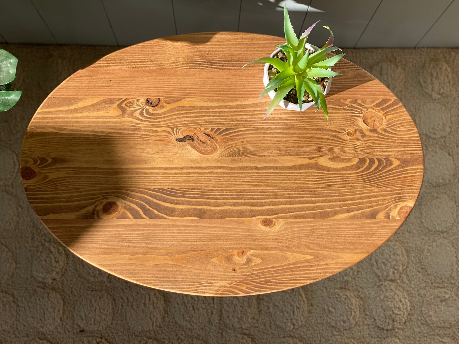 DIY // Ellipse Oval Solid Pine Table Top - Etsy UK