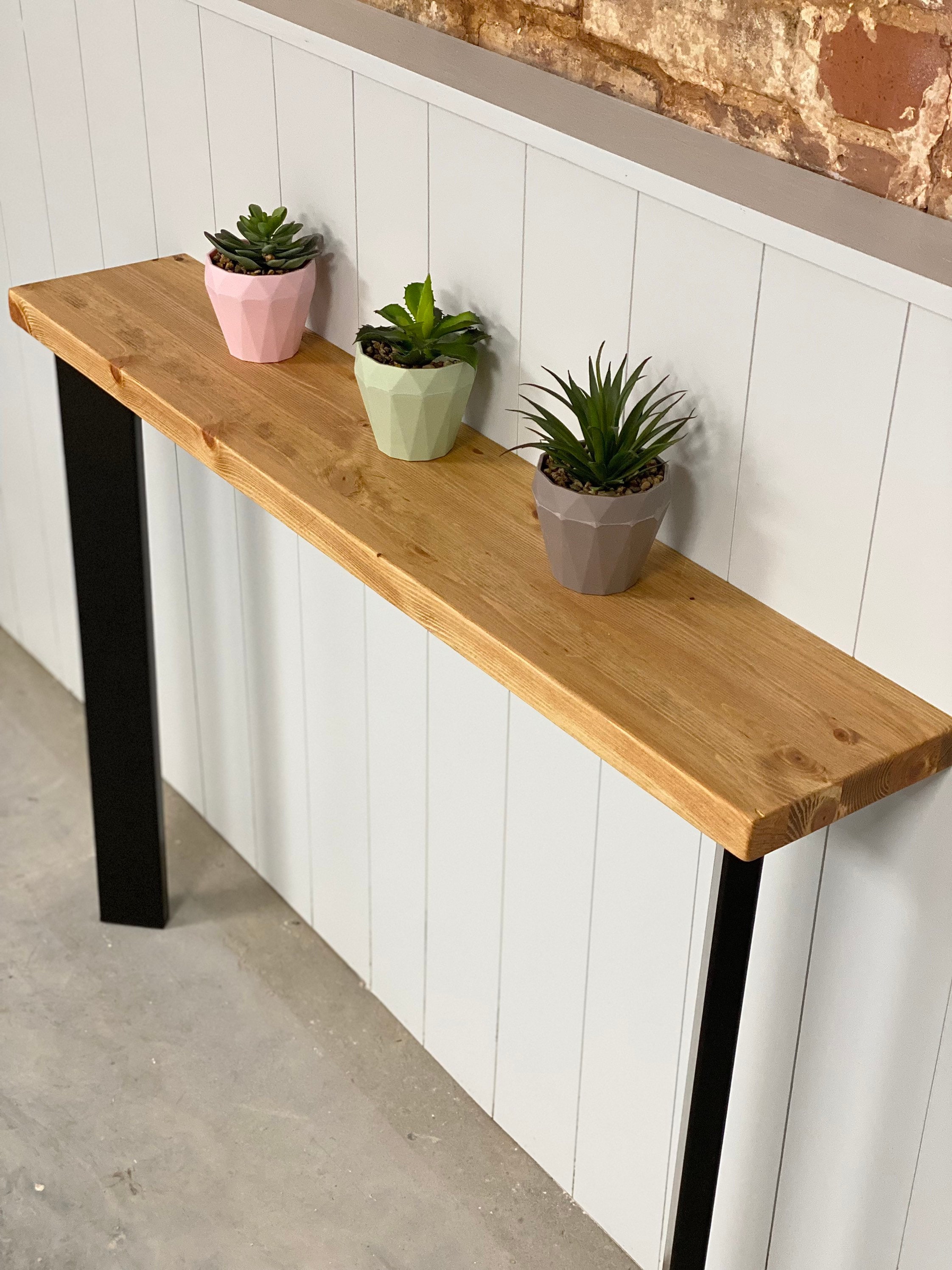 KERA // Scandinavian Entryway Console Table With Black Single | Etsy