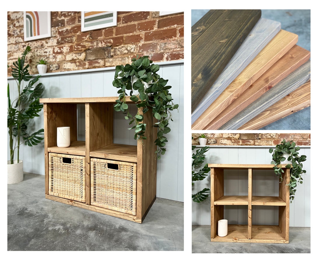 REI // Scandinavian Design Pine Storage Shelf Unit - Etsy UK