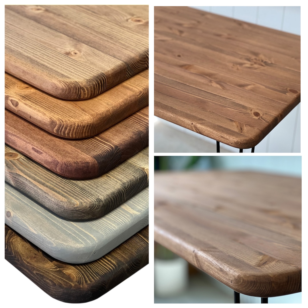 DIY // Solid Pine Table Top With Rounded Corners and Edges / Top Only ...