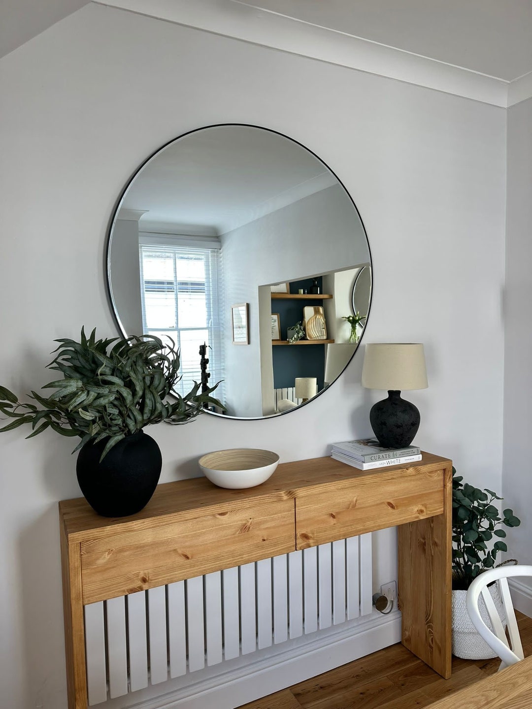SANTI // Scandinavian Entryway Console Table / Radiator Cover With ...