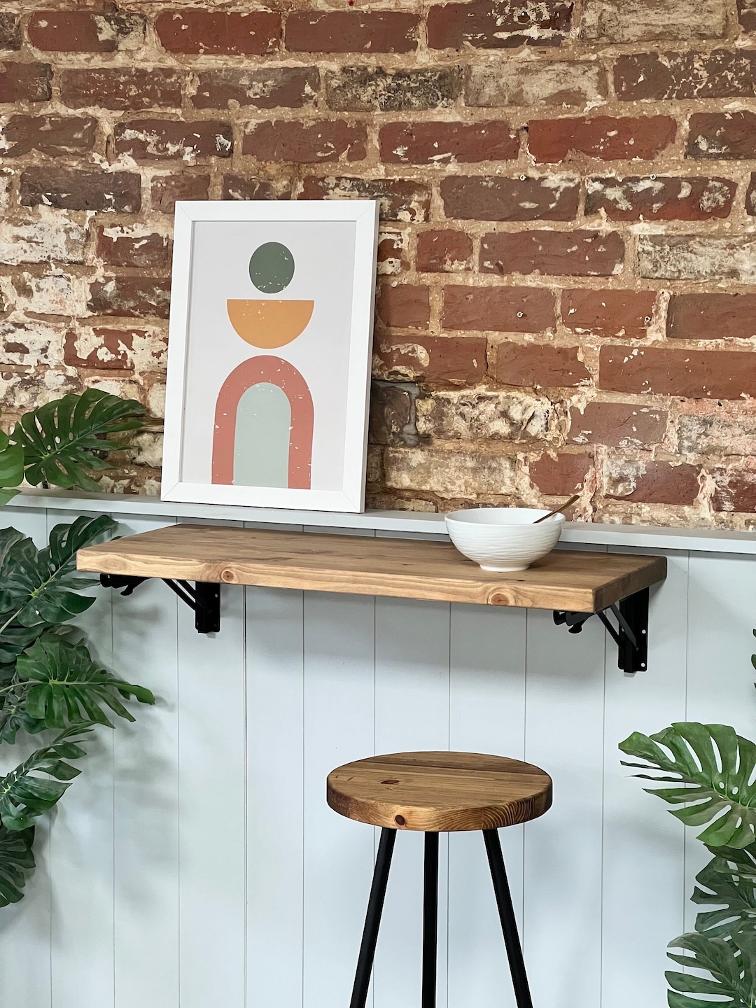 LOTA // Folding Breakfast Bar Table and Stools - Etsy UK