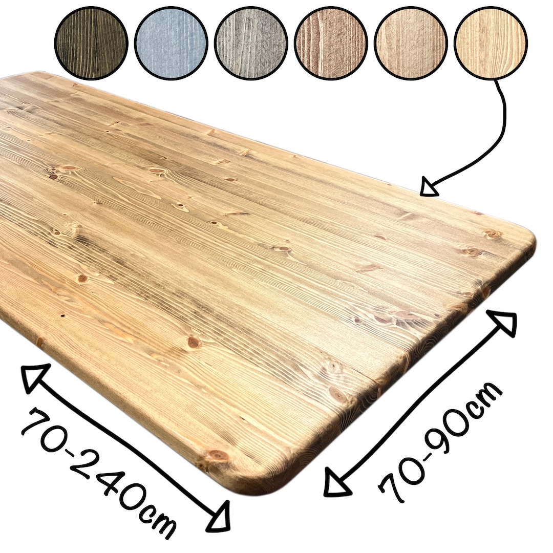 DIY // Solid Pine Table Top With Rounded Corners and Edges / Top Only ...
