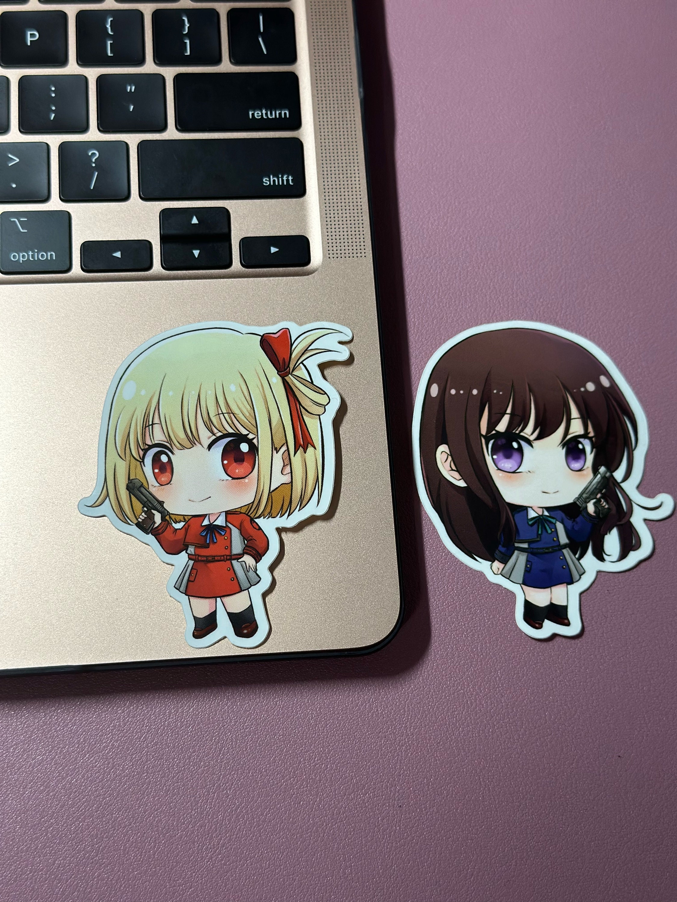 Lyco Reco Anime Stickers Taki and Chisa - Etsy