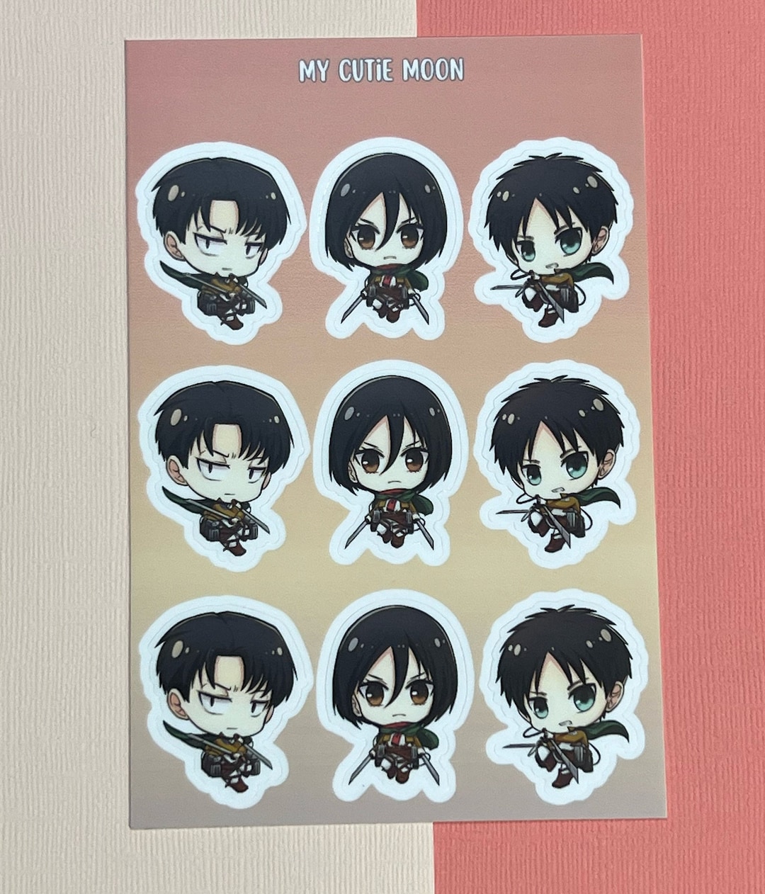Titan Slayer Anime Stickers - Etsy