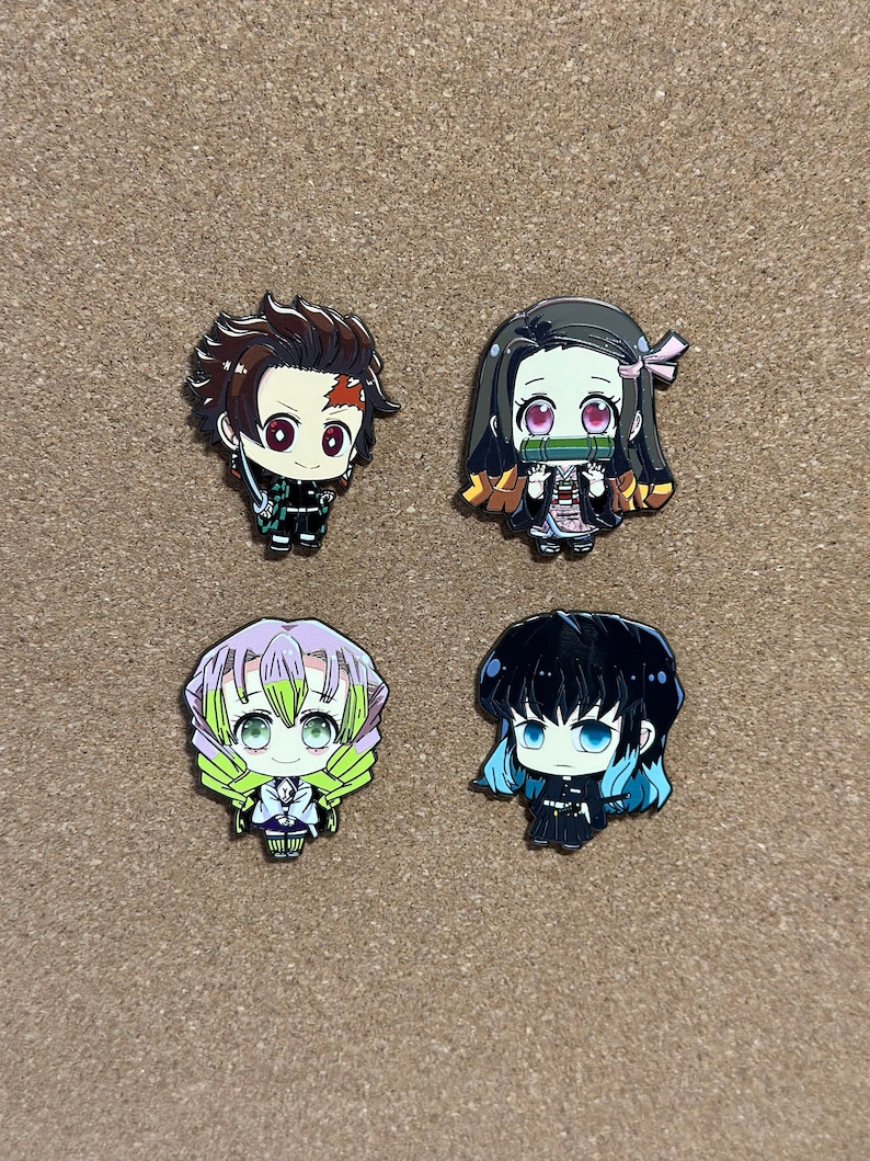 Chibi Slayer Hard Enamel / UV Printed Pins - Etsy