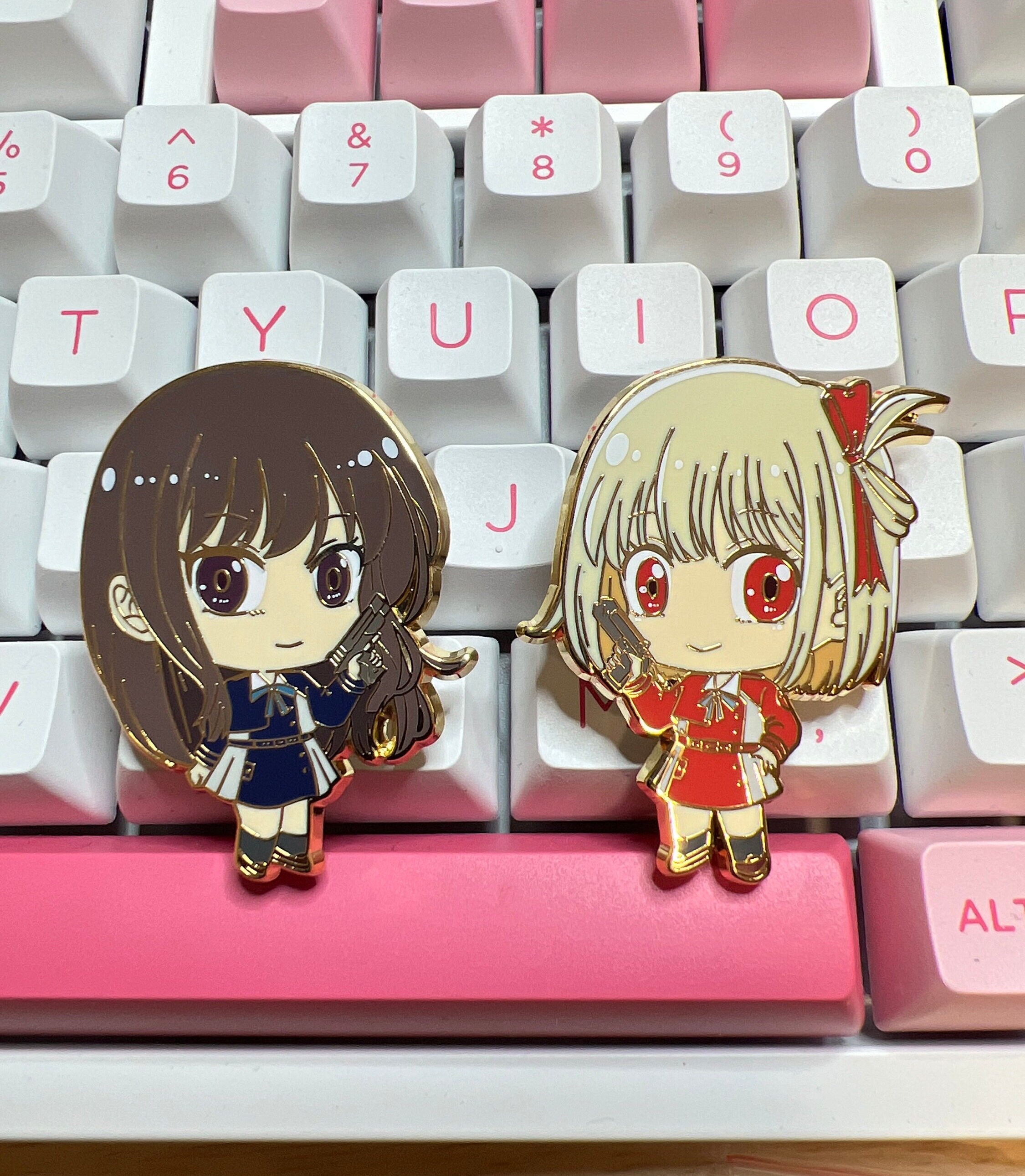 Lyco Reco Anime Hard Enamel Pins - Etsy