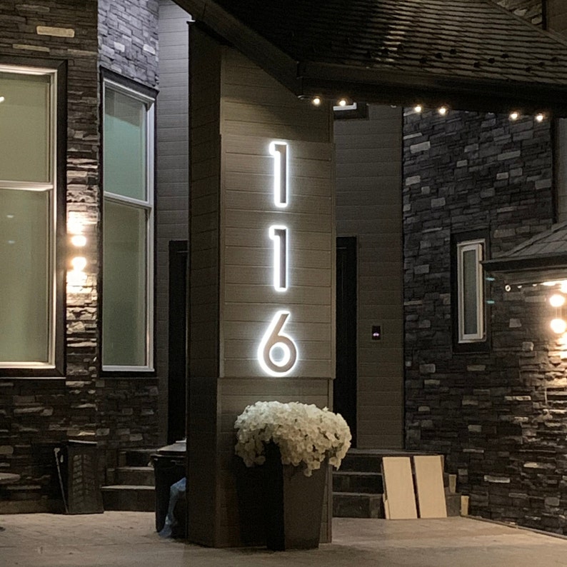 Luxury LED House Numbers – High Quality and Hand Made - Custom - Etsy ...