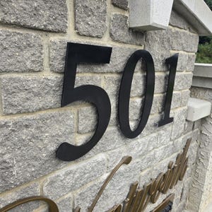 High Visibility Address Numbers | Reflective Metal Address Numbers | 6 ...