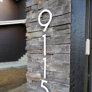 High Visibility Address Numbers Reflective Metal Address Numbers 6 to ...