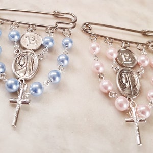 Baby Pin,personalised for Girl or Boy,silver Safety Pin,religious ...