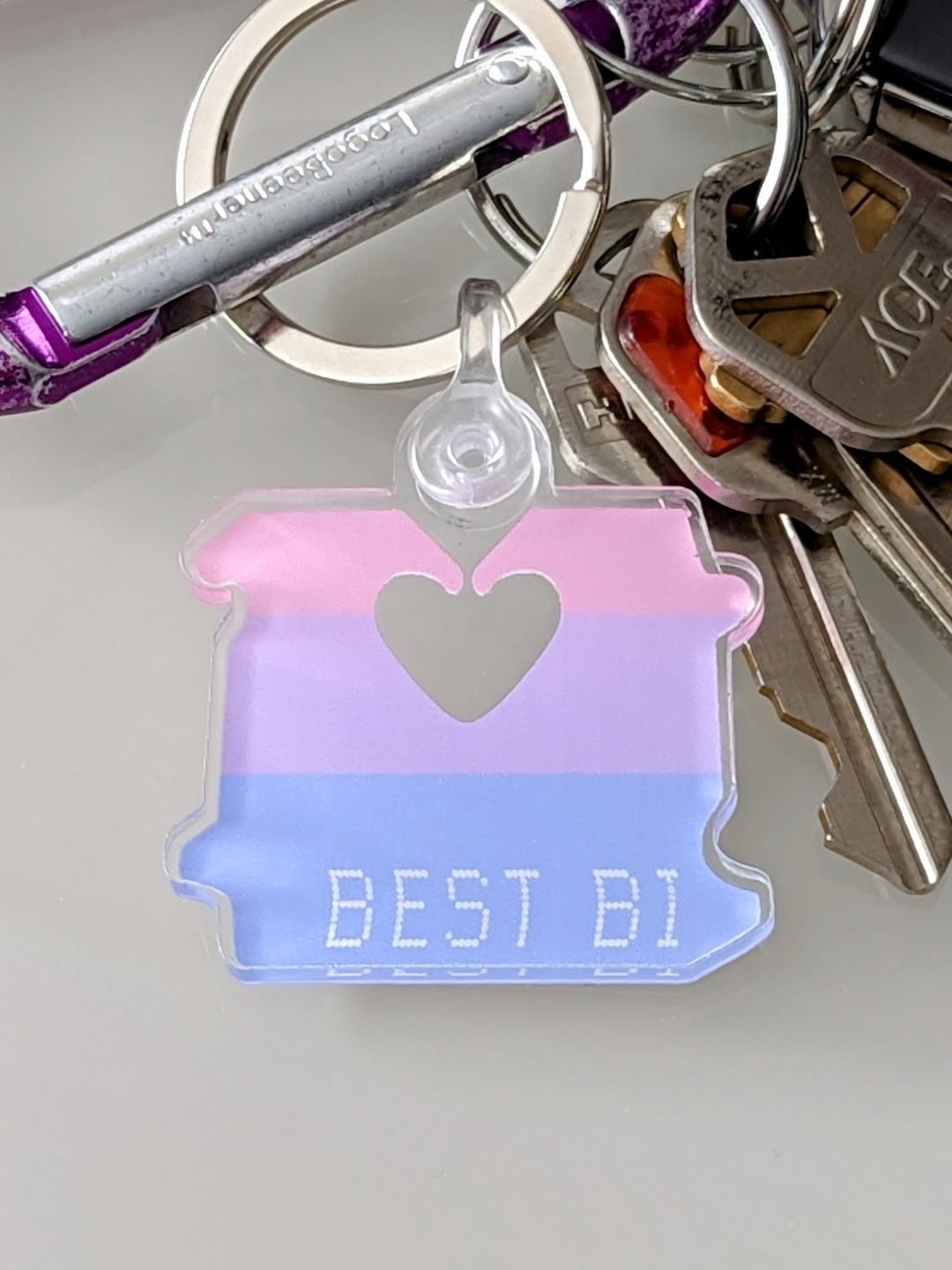 Bi Pride Pun Keychain (+ Free Gift With Purchase!) - Etsy