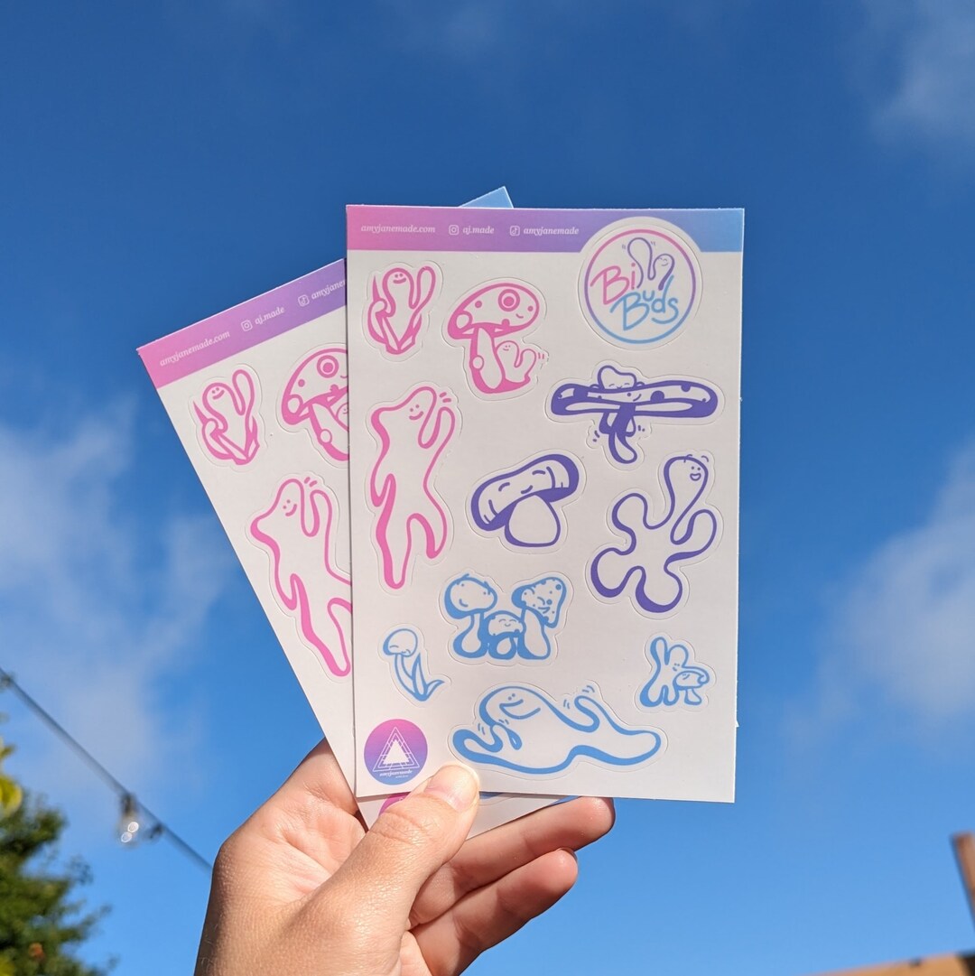 Bi Buds Sticker Sheets (2-pack) - Etsy