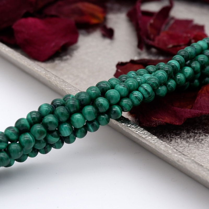 Malachite Beads - Etsy