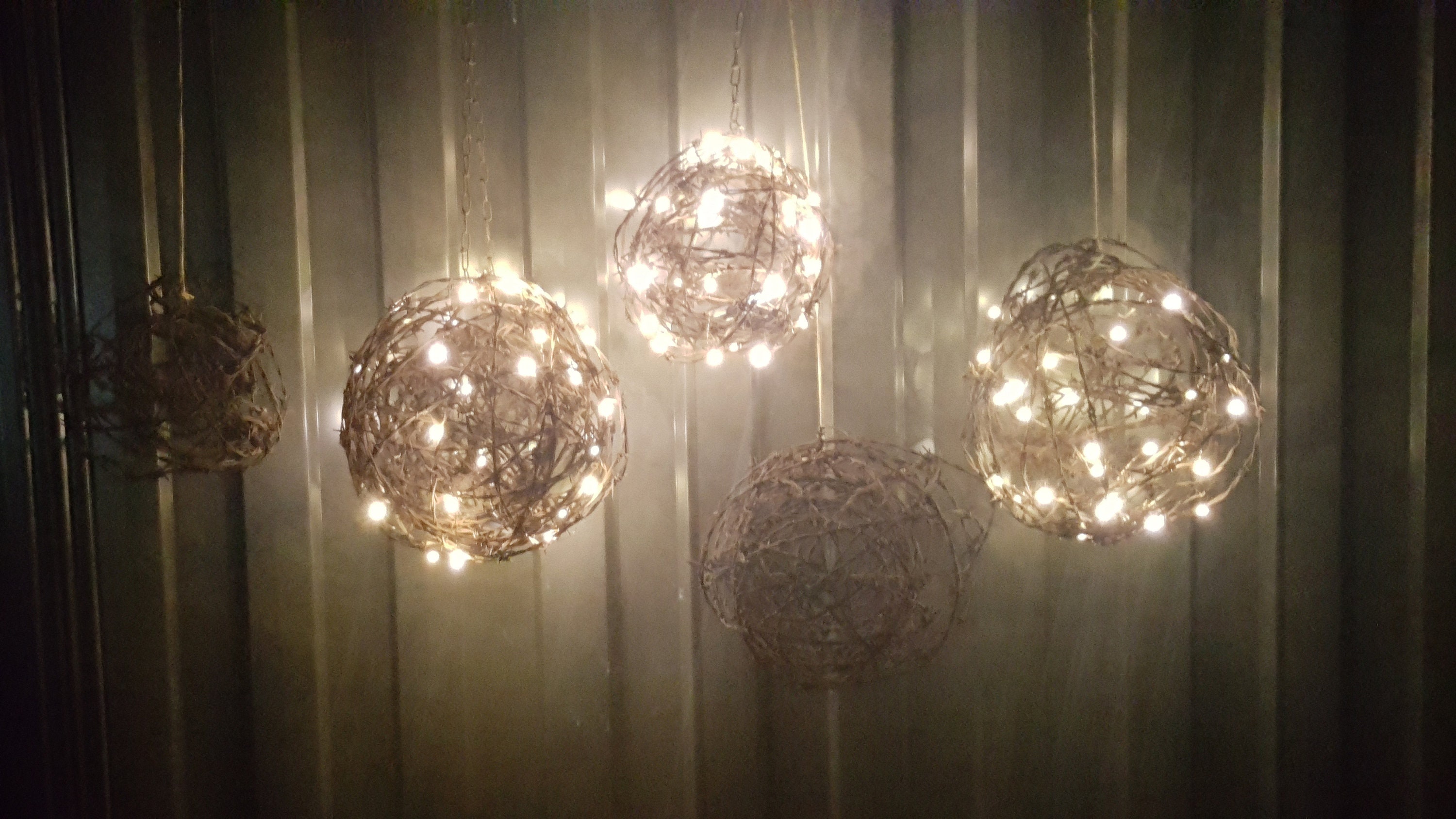 Decorative Barb Wire Balls With Led Lights - Etsy Canada