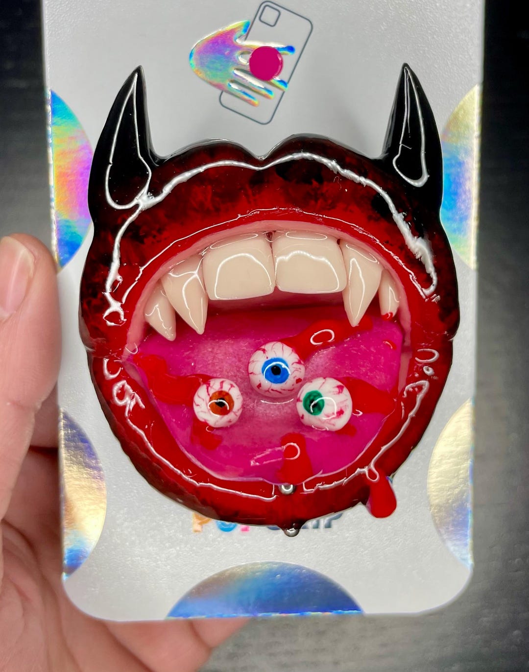 Creepy Pop Socket - Etsy