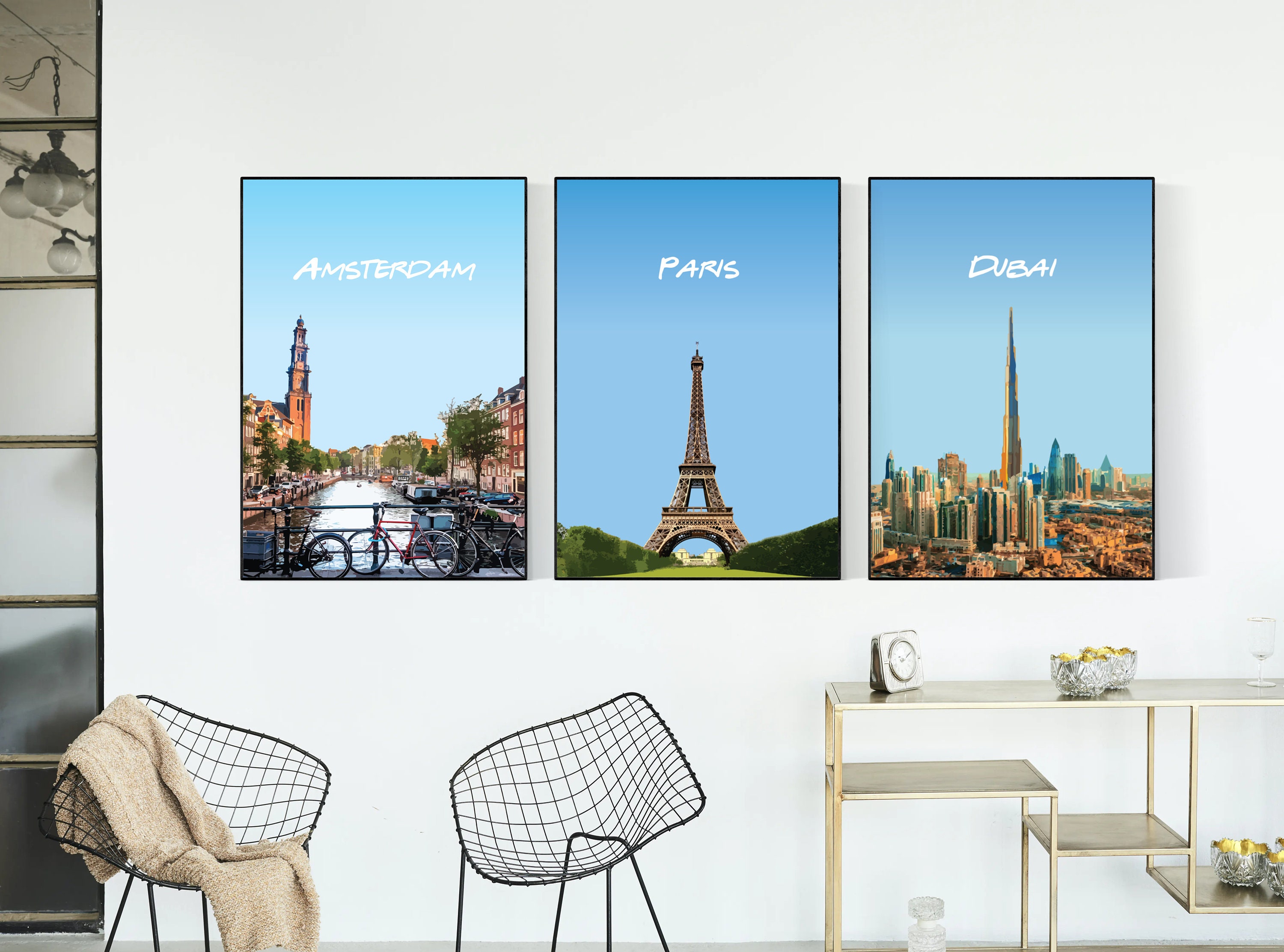 Cities of the World Poster Digital Printed Country Capital - Etsy Canada