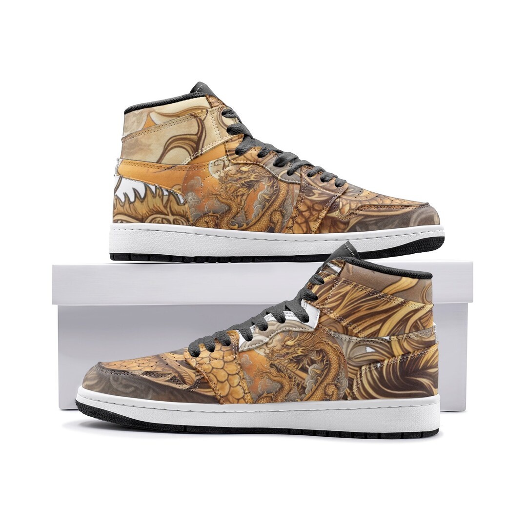 Chinese Dragon Sneakers, Cool Custom Shoes, Unisex Sneaker TR - Etsy