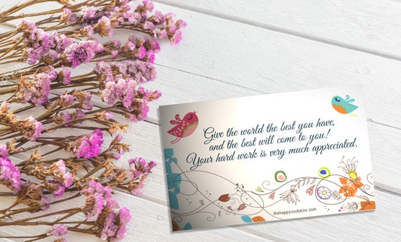 Compliment Card: Download & Print Encouragement - Etsy