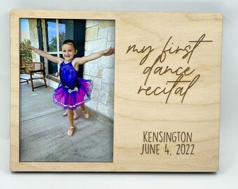 1st Dance Recital Picture Frame - Etsy