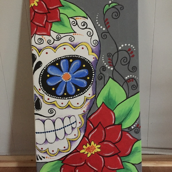 Sugar Skull Painting - Etsy