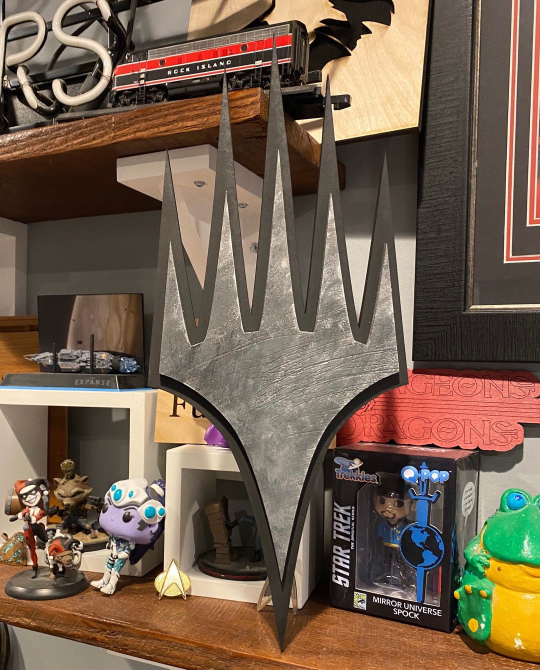 Planeswalker Emblem Weathered Distressed Metal Look- Striking Game Room ...
