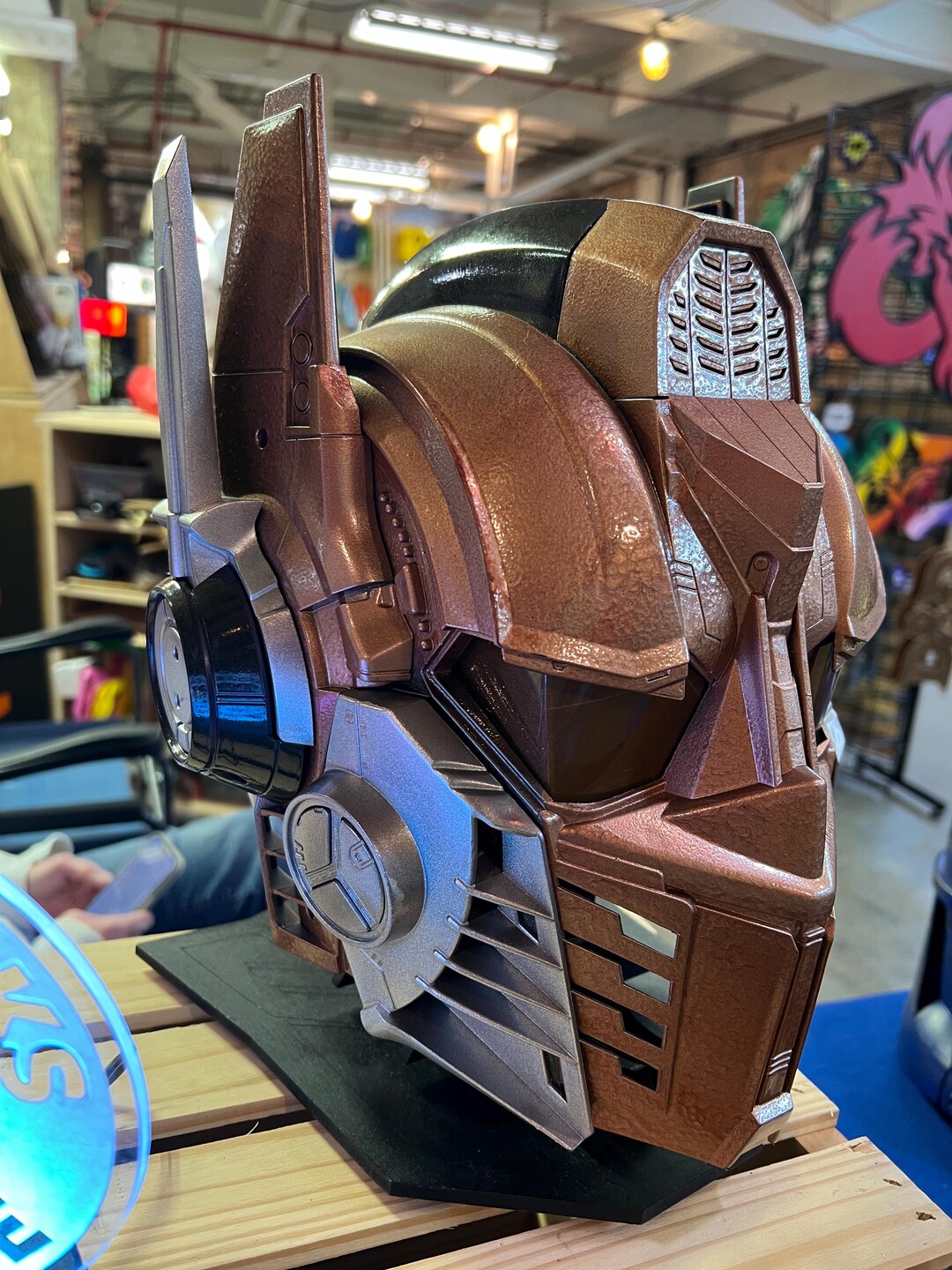 Transformers Optimus Prime Helmet Steam Punk Custom Artwork - Etsy